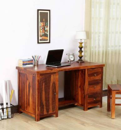 Allie Wood Nuevo Solid Wood Study Table Price in India - Buy Allie Wood Nuevo Solid Wood Study ...