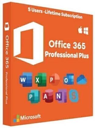 MICROSOFT Office 365 Pro Plus For 5 Users/PC (Lifetime License) + 5TB ...