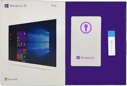 MICROSOFT Windows 10 Pro Box Pack (1 User/PC, Lifetime Validity ...