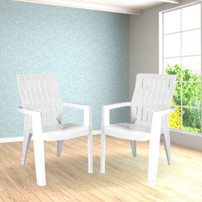 ITALICA Spine Care Plastic Chair Set/Glossy Finish/Strong & Sturdy ...