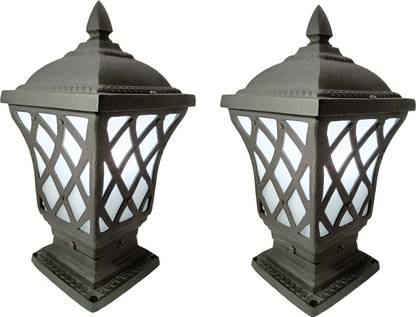 kiyah Lights Traditional Outdoor Gate Lights B22 Holder Cast Aluminium ...