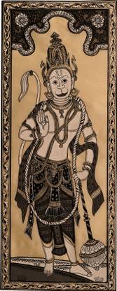 ArtSage ArtSage Exclusive, Pattachitra, Lord Hanuman in Black outfit on ...