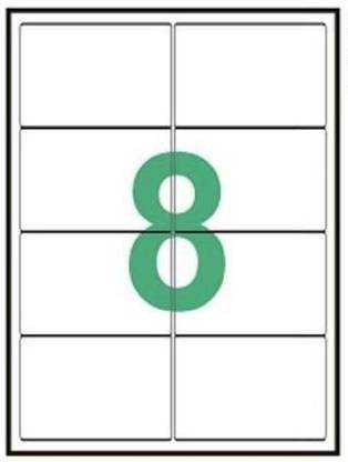 DESMAT A4 sheet 8 label and sticker Self-adhesive Paper Label Price in ...