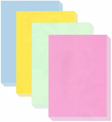 Flipkart.com | ESCAPER Rose,Mint,Lemon,Aqua Colour Paper A4 Size Bundle ...