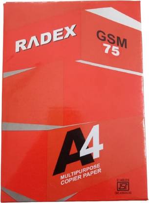 Flipkart.com | RADEX 500 Sheet Unruled A4 75 gsm A4 paper - A4 paper