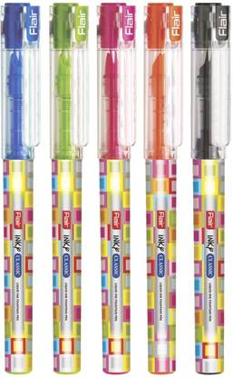 FLAIR Inky Series Classic Liquid Ink Fountain Pen Blister Pack ...