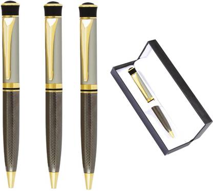 One Click premium metal ball pen box Ideal For School,College,Office ...
