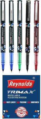 Reynolds Trimax Pens Pouch - Blue, Black, Red & Green Gel Pen - Buy ...