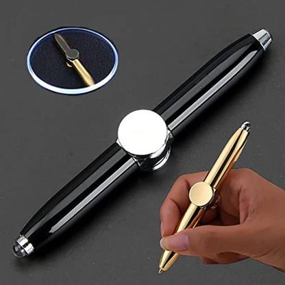 MAK Fidget Spinner Pen with LED Light to Help ADHD Stress Reducer ...