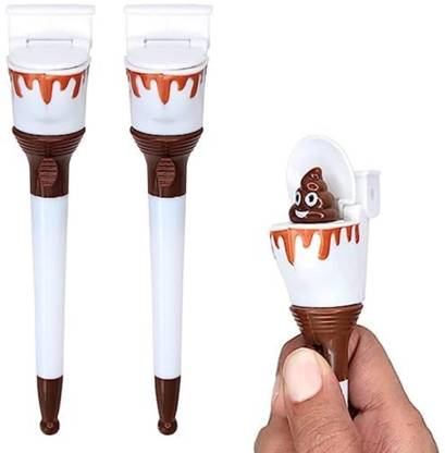 Taufa Villa Pen With Top Toy Writing Play Set For Kids Toilet Ball Pen ...