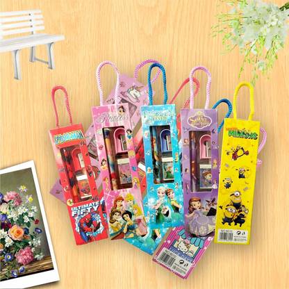 Flipkart.com | Thiva Cartoon Multicolor Theme Stationary Pack Of 12 ...