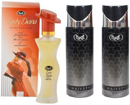 Buy MONET 1 LADY DIANA PERFUME 30ML ,2 MAJESTY DEODORANT 200ML EACH ...
