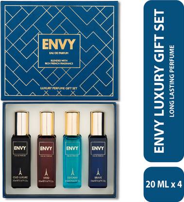 Buy ENVY Blue Luxury Perfume Gift Set (20 ml x 4) Eau de Parfum - 80 ml ...