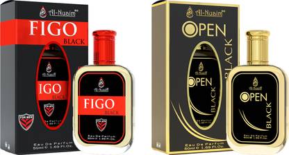 Buy Al-Nuaim Open Black & Figo Black 50ml each Eau de Parfum - 100 ml ...