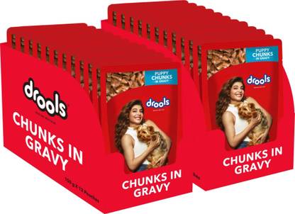 Drools Drolls Puppy Chunk Chicken 2.25 kg (15x0.15 kg) Wet Young Dog ...