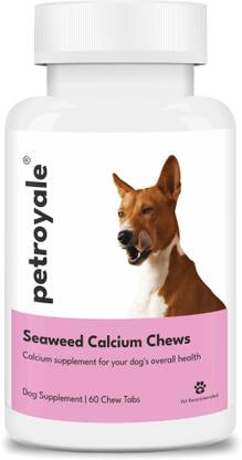 Pet Royale Dog Calcium Chew Tablets, Calcium Supplement For Dog, Dog ...