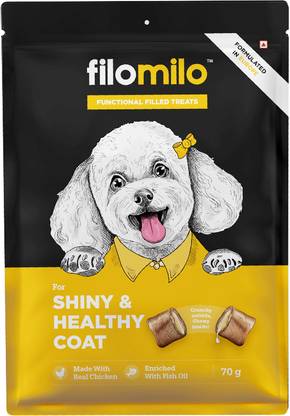 Filomilo FILOMILO DOG FUNCTIONAL FILLED TREATS-SHINY & HEALTHY COAT 0.7 ...