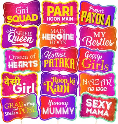 ZYOZI 15 Hello Kitty Party Photo Booth Props Decorations,Birthday Party ...