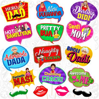 ZYOZI Mehandi Theme Photo Booth Props for Bridal Shower Decoration-16 ...