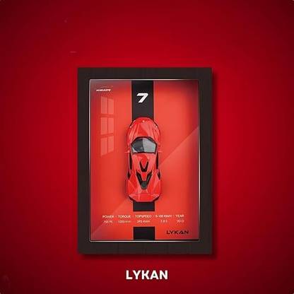 ozlar 3D Car Frame Wall Art | Wooden Frame with Removable Die-Cast Cars ...