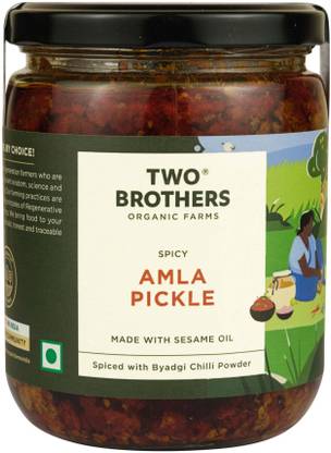 Two Brothers Organic Farms Spicy AMLA Pickle 500G Amla Pickle Price in ...