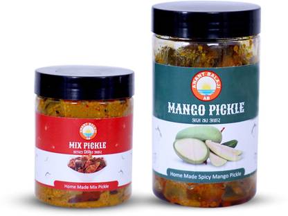 Anant Balaji Combo of Homemade Mixed & Mango Pickles/Achaar Lemon, Green Chilli Pickle Price in ...