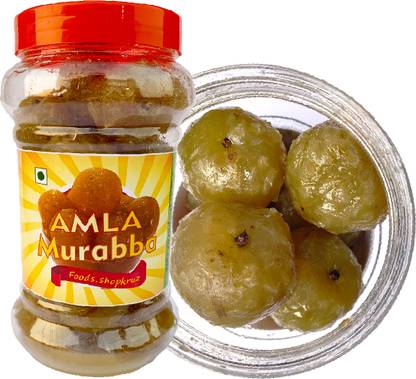 foods.shopkruz Homemade Sweet Amla Murabba low sugar syrup 800 grams ...