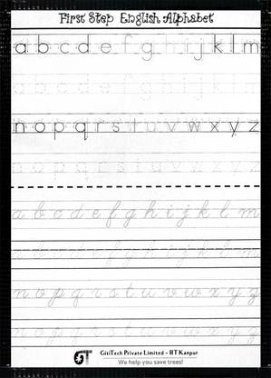 GitiTech English Alphabet Board Read, write and practice alphabet ...