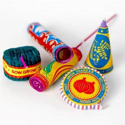 lazy gardener Plantable Shape Seed Crackers Gift Box|Diwali Themed Seed ...