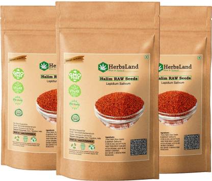 HerbsLand Halim Seeds, Rich in Fibre and Omega -3, Haleem, Aliv ...