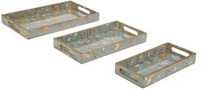 Home4U Azure Nested Tray Set of 3 Tray Price in India - Buy Home4U ...