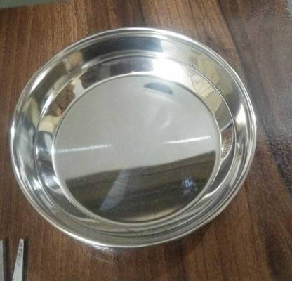 Steelify Stainless Steel Round Halwa Plate Half Plate Price in India ...
