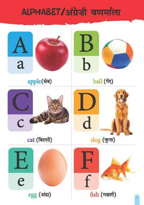 Abcd alphabet chart Poster Multicolor Photo Paper Print Poster ...