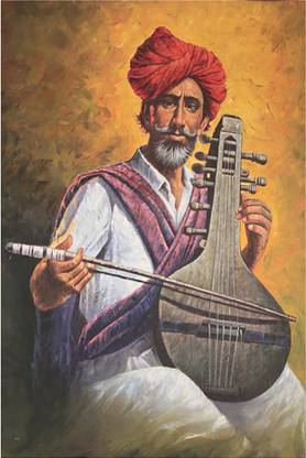 Rajasthani Photo Frame | Rajasthani Painting Fine Art Print - Abstract ...