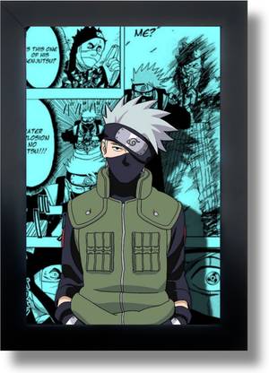 Kakashi Naruto Anime Poster Frame Laminated Paper Print Paper Print ...