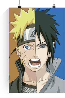 Sasuke and Naruto Poster | Naruto Sasuke Uchiha and Naruto Uzumaki ...