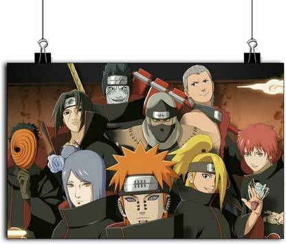 Akatsuki Poster | Akatsuki Itachi, Pain, Deidara, Nagato, Konan, Obito ...
