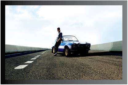 Fast and Furious Movie Frame Poster For Room Synthetic Wood Gloss ...
