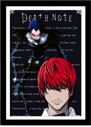 Death note framed poster for home and room, A4 Size Anime posters for ...