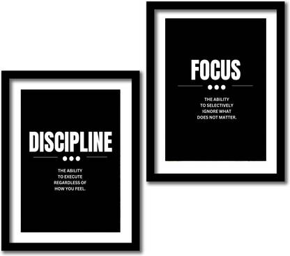 Discipline and Focus Paper Print - Quotes & Motivation posters in India ...