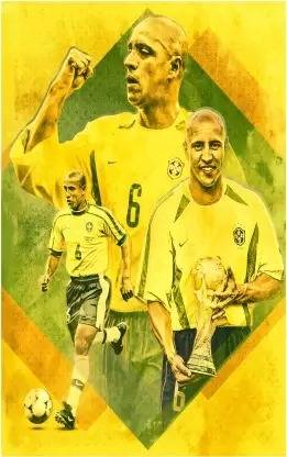 Roberto Carlos Footballer Wall Poster For Room Paper Print (12 inch X ...
