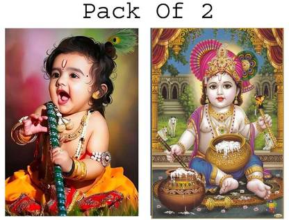 Indian Culture Homes Digital Baby Krishna Wall Poster for Pregnant ...