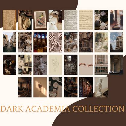 UNQUOTE Dark Academia Poster Set Posters | Set of 30 | 4x7 inch each ...