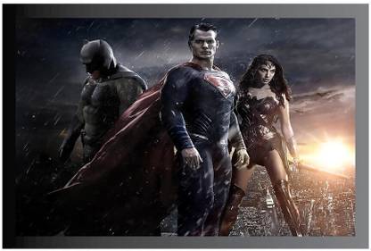 Superman Frame Poster For Room Synthetic Wood Gloss Lamination F21 ...