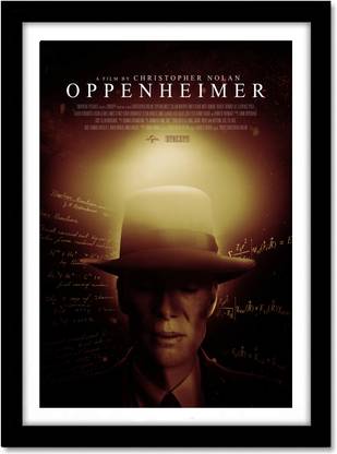 Oppenheimer Movie Framed Poster With Acrylic Sheet For Room & Office ...