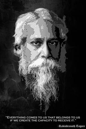 Poster Rabindranath Tagore sl-13563 (LARGE Poster, 36x24 Inches, Banner ...