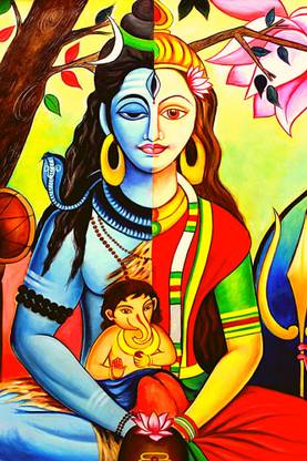 Shiv ji Poster Shiv Parvati,Mahadev,Mahakal,Bholenath,Lord Shiva, Hindu ...