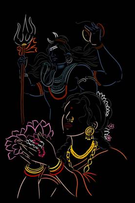 Shiv ji Poster Shiv Parvati,Mahadev,Mahakal,Bholenath,Lord Shiva, Hindu ...