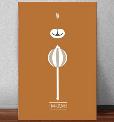 Hanuman Ji poster for home decor A4 Size ,Lord Hanuman Religious ...