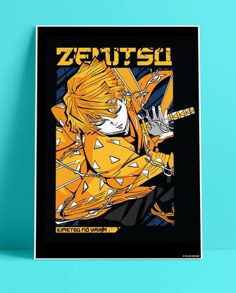 YAA - Demon Slayer : Zenitsu Agatsuma New Premium Design Anime Poster ...